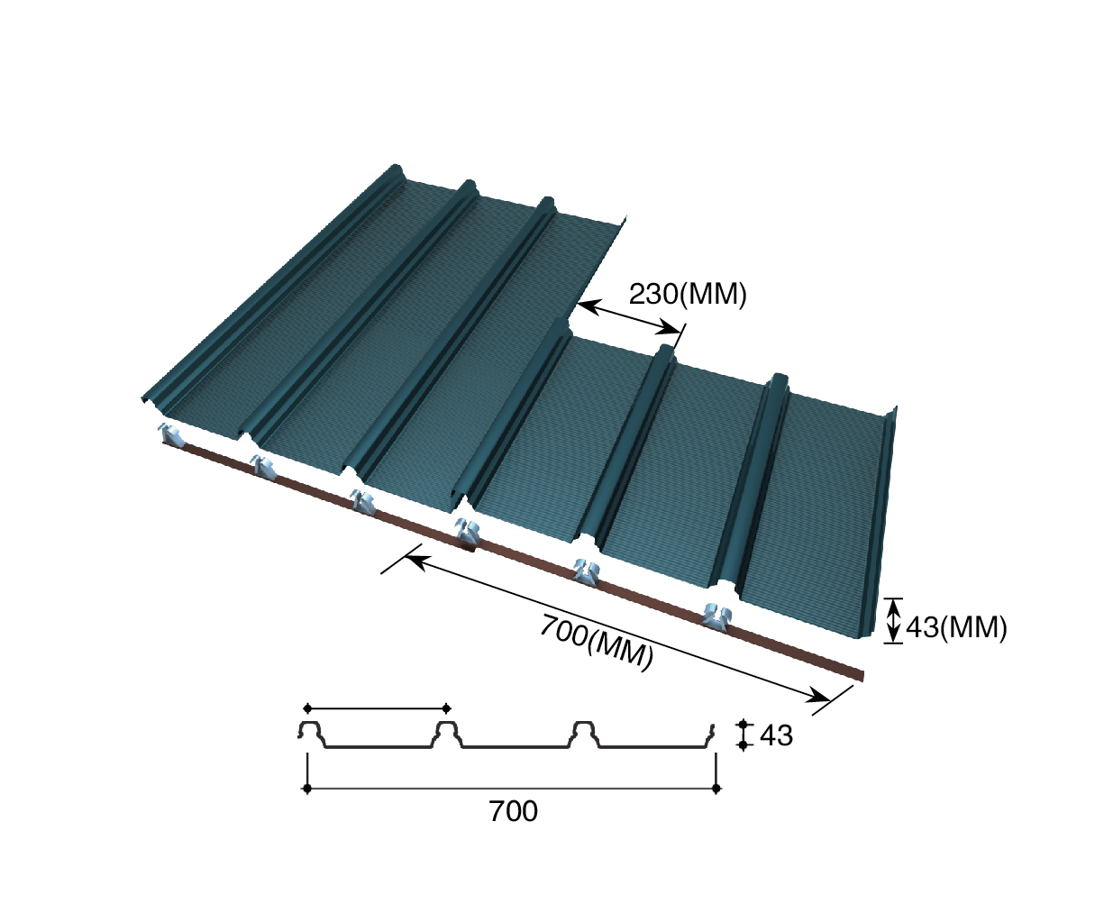 recommended metal roof system hl-700 - BESTEEL